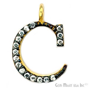 Gold Alphabet Letters Charms, Capital Letter Charms, Initial Alphabet ...