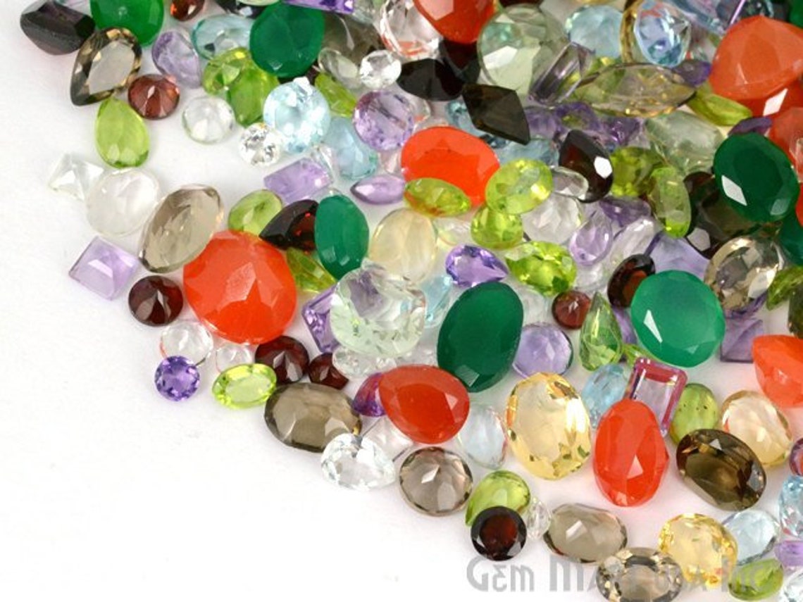 Over 1000 Carats AAA Mixed Gem Natural Loose Gemstone Mix Lot | Etsy