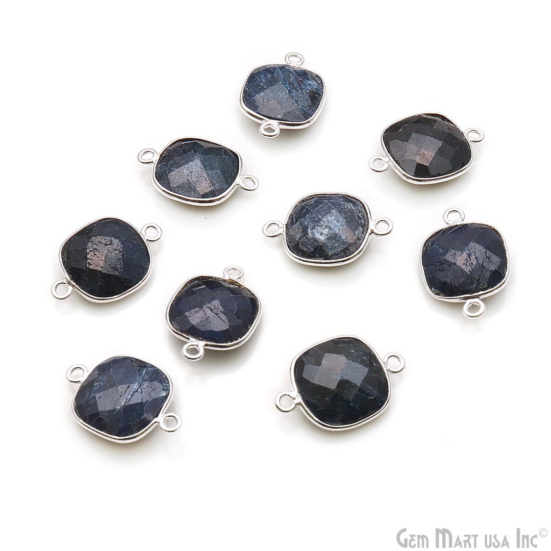 Sapphire Connector, Bezel Connector, Gemstone Connector, Earring ...