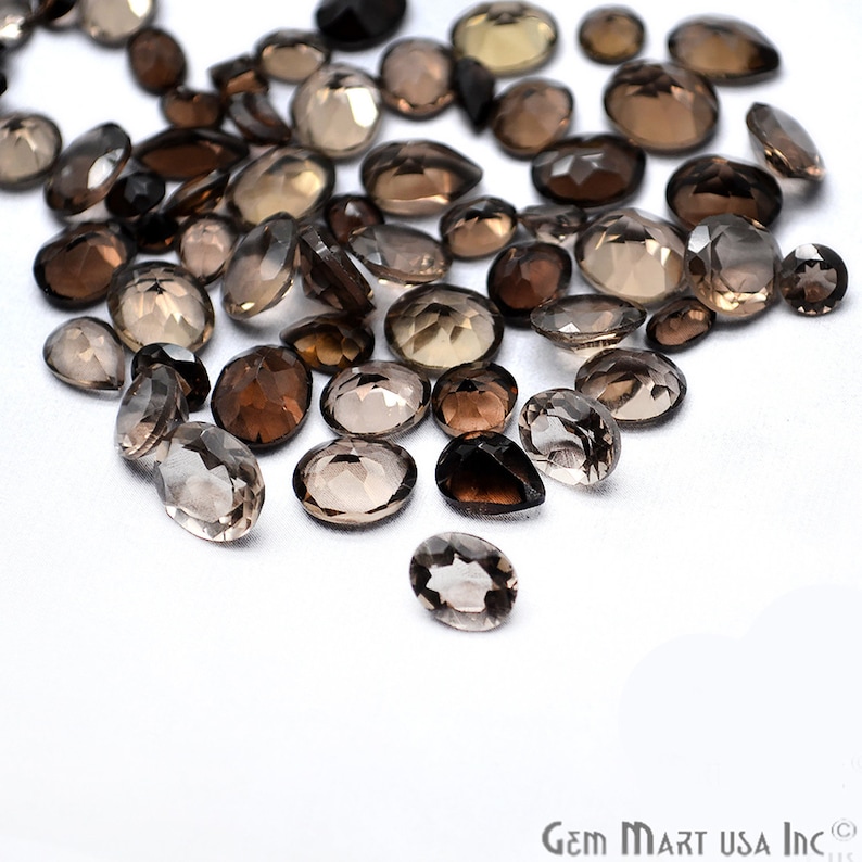 250 CT Smoky Topaz Loose Gemstones Smoky Topaz Stone Brown | Etsy