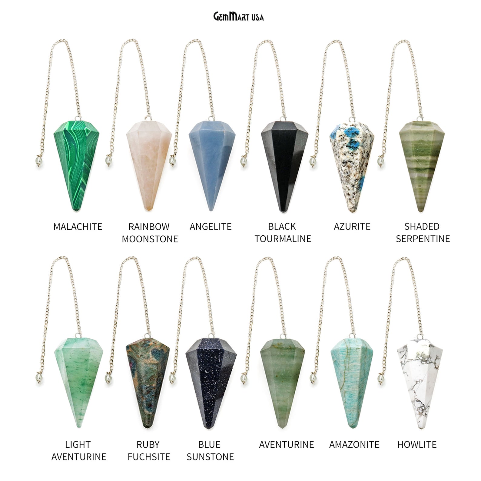 Crystal Pendulum Healing Pendant Dowsing Pointed Pendulum - Etsy