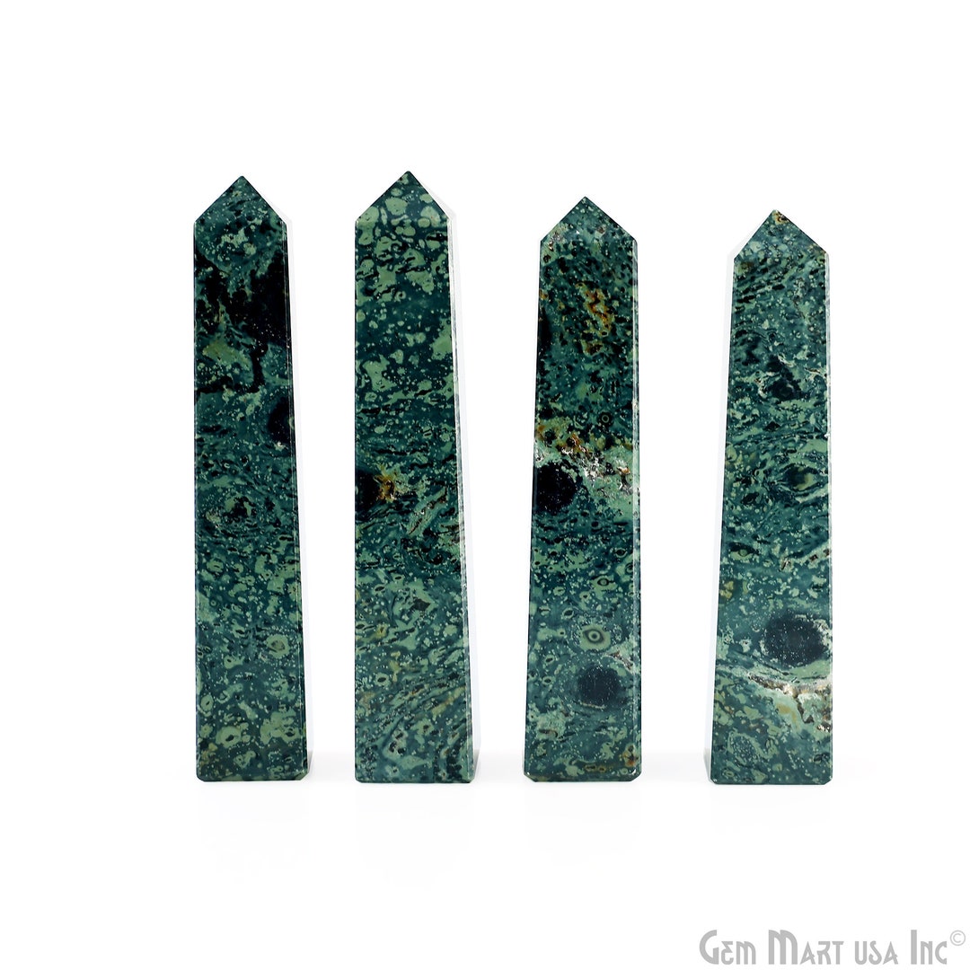 Khambada Gemstone Rectangle Tower Shape 4inch Crystal Tower Obelisk ...