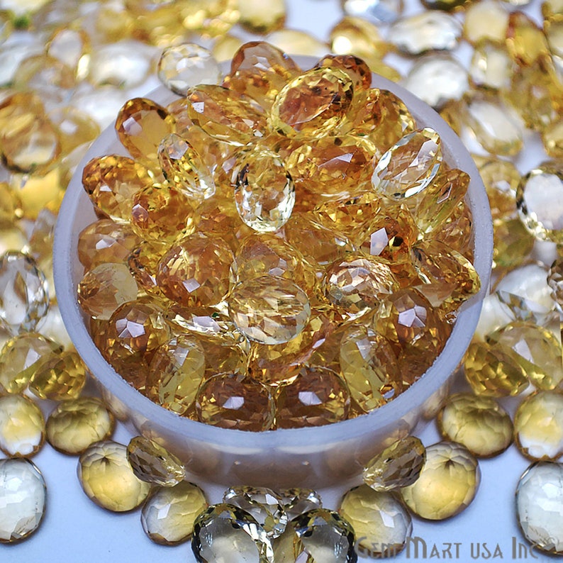 Citrine Wholesale Gemstones, 100% Natural Semi-precious Gems, Yellow ...