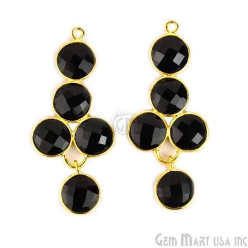 Gemstone Bezel Component, Gold Plated Connector, Bezel Setting, 24k ...