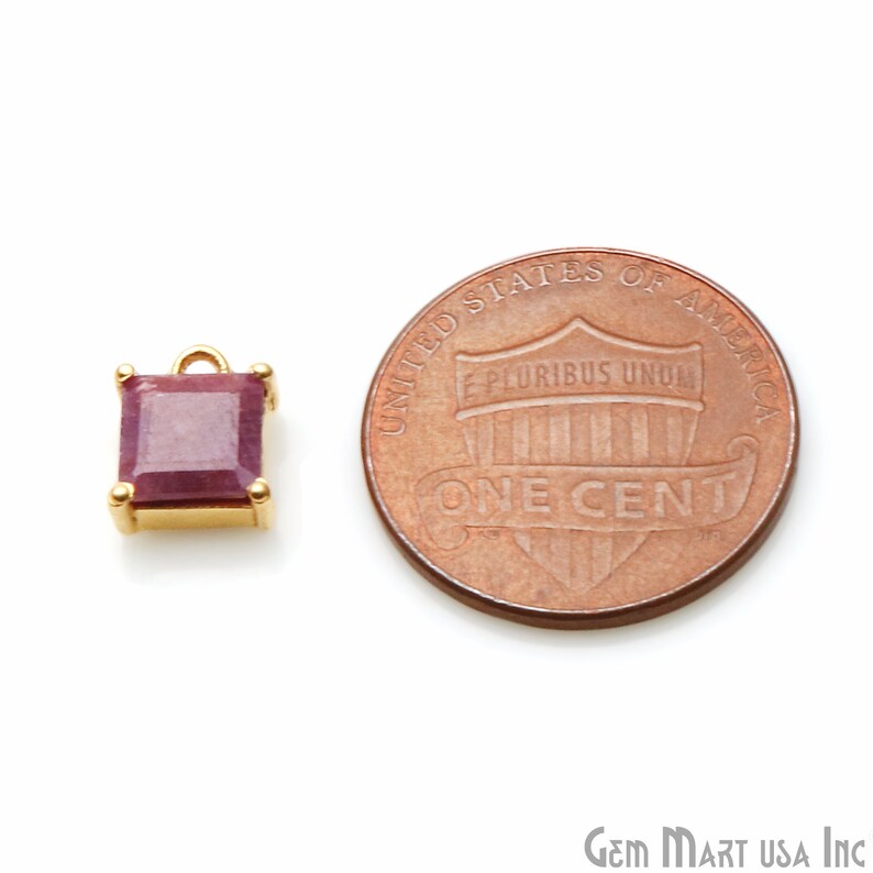 Ruby Prong Setting Connector Gold Plated Gemstone Connector - Etsy