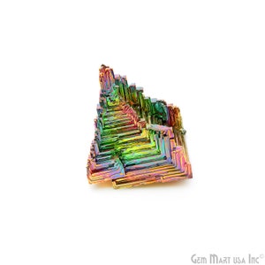 Bismuth Crystal Rainbow Bismuth Crystal Cluster Display Specimen ...