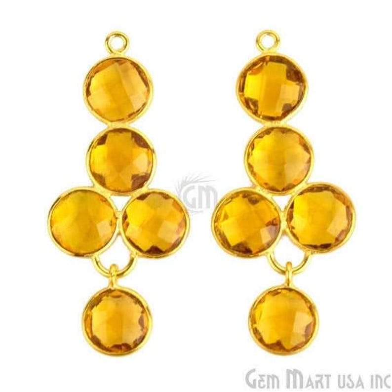 Gemstone Bezel Component, Gold Plated Connector, Bezel Setting, 24k ...