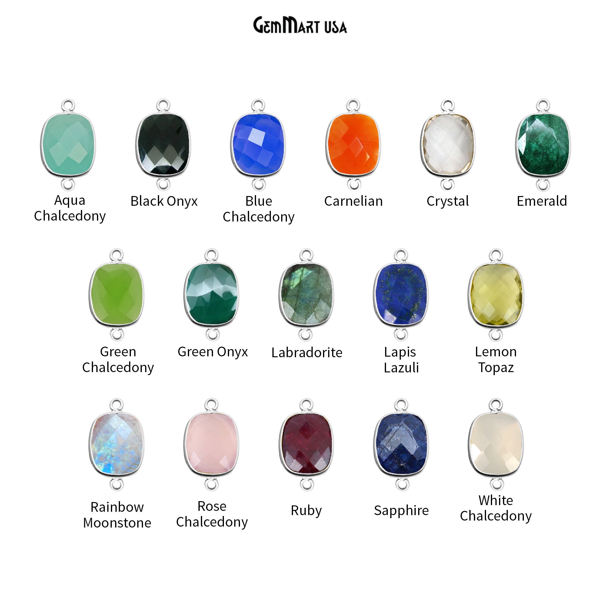 Octagon Silver Bezel Pendant 10x12mm Silver Plated Charm - Etsy