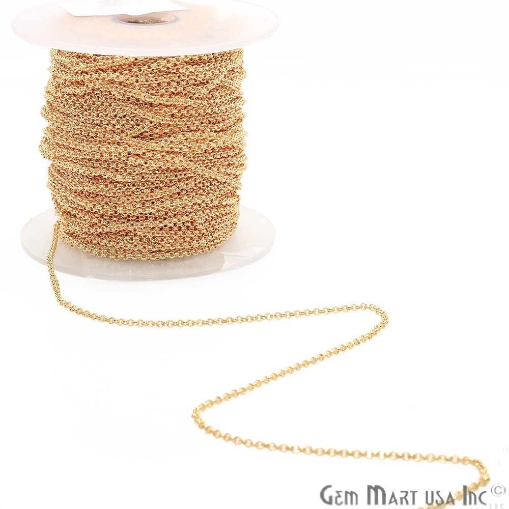 Gold Finding Chain, Necklace Chain, Gold Plated Chain, Jewelry Finding ...