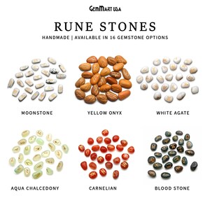 Elder Futhark Rune Stones, Tumble Gemstone Rune Stones, Runic Alphabets ...