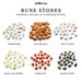 Elder Futhark Rune Stones, Tumble Gemstone Rune Stones, Runic Alphabets ...