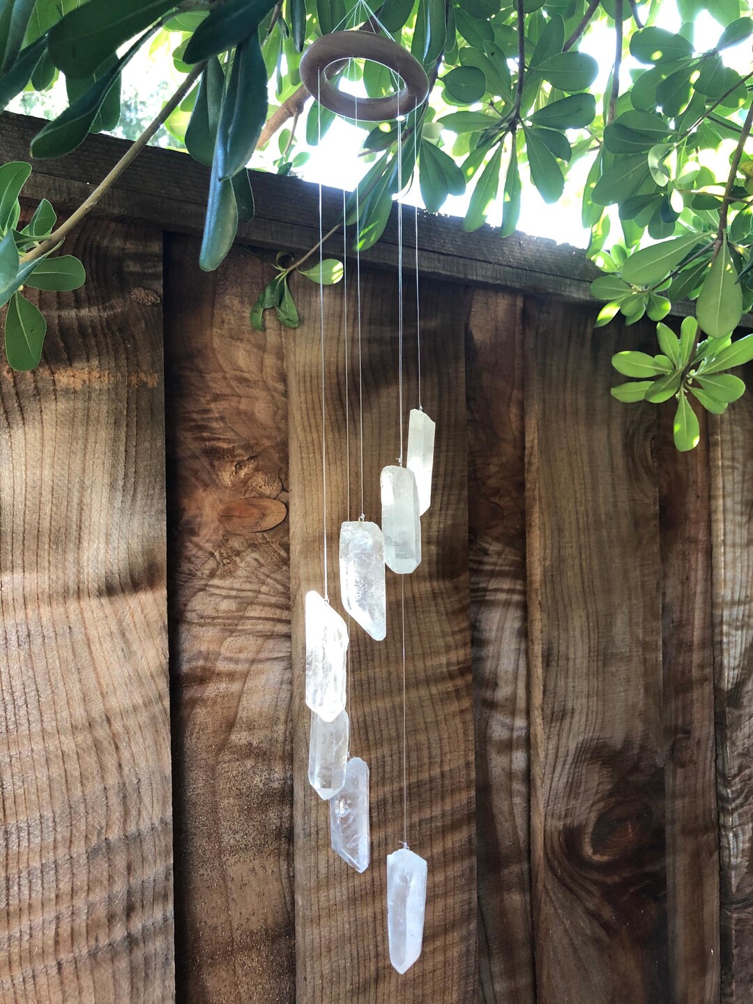 Agate Slice Wind Chime, Natural Gemstone Wind Chime, Garden Décor, Home ...