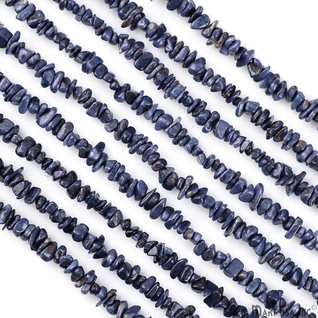Sapphire Chip Beads, 34 Inch, Natural Chip Strands, Drilled Strung ...
