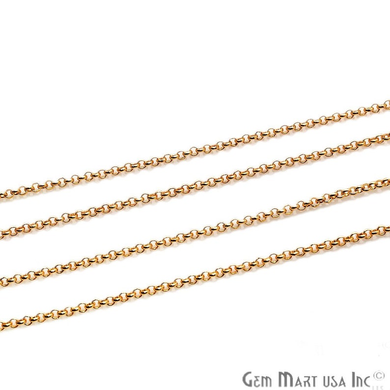 Gold Finding Chain, Necklace Chain, Gold Plated Chain, Jewelry Finding ...
