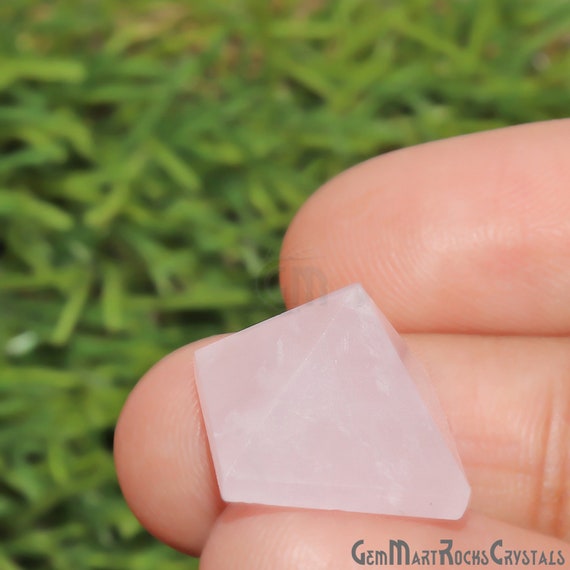 Rose Quartz Pyramid Shaped Stone Ornamental Home Decor | Etsy