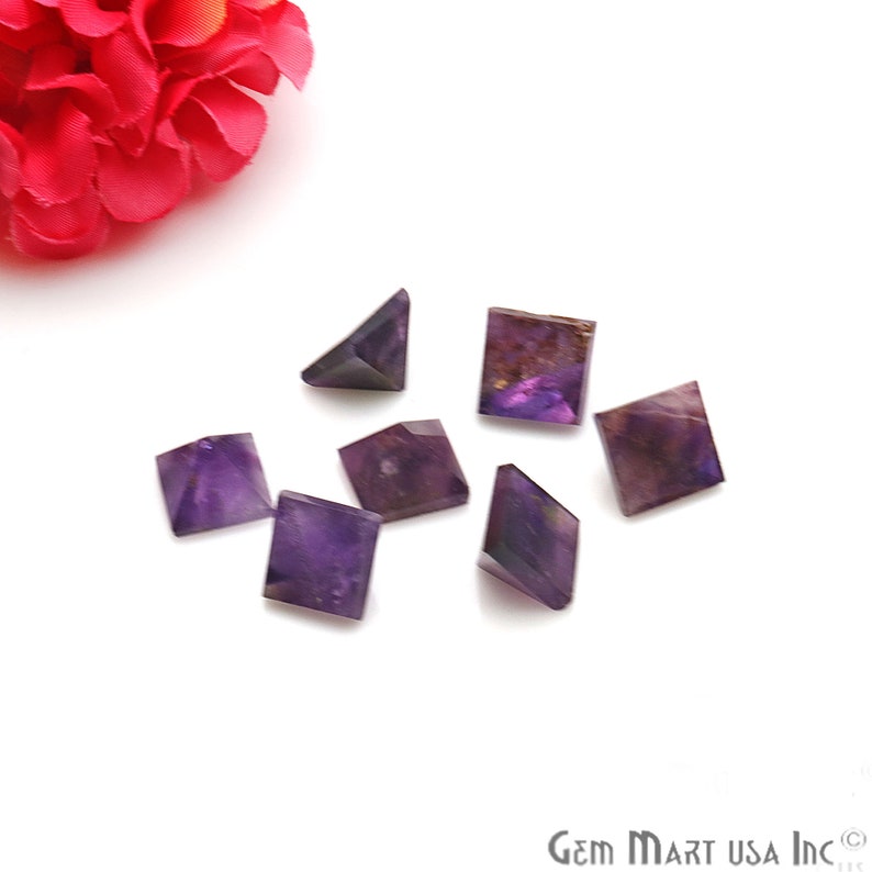 Amethyst Pyramid Shaped Stone, Ornamental Home Decor, Precious Healing ...
