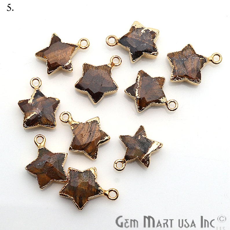 Star Connector, Gemstone Star Connector, Gold Electroplated Connector ...