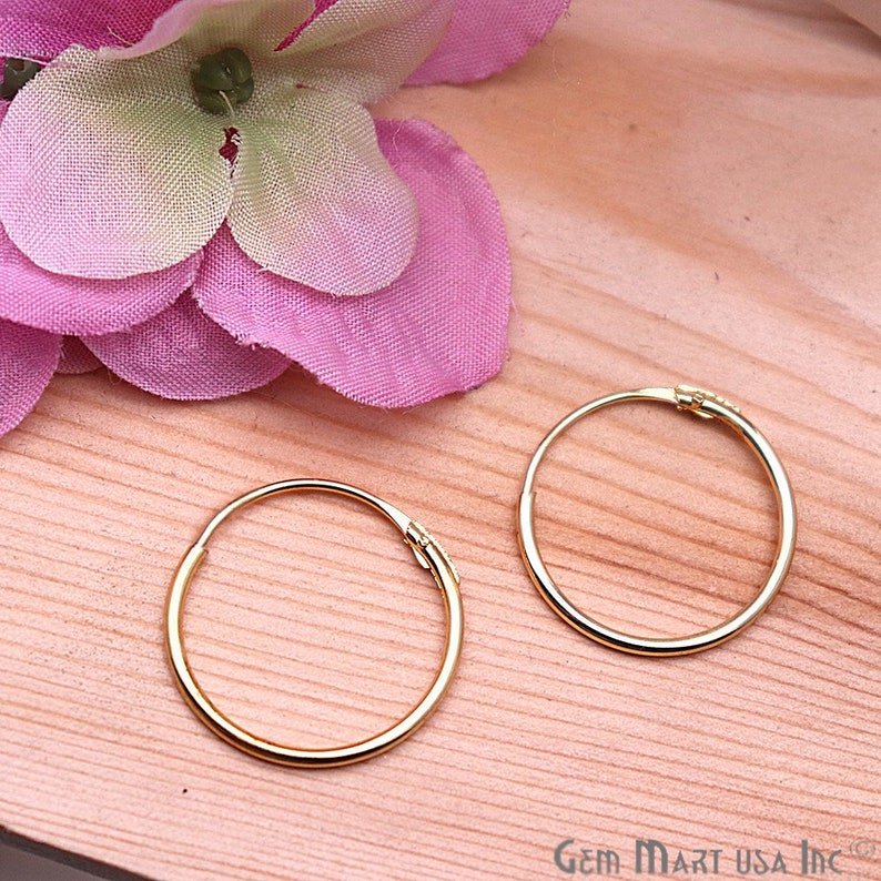 Gold Plated Earrings Loop Hoop Earring Gold Finding Earring - Etsy