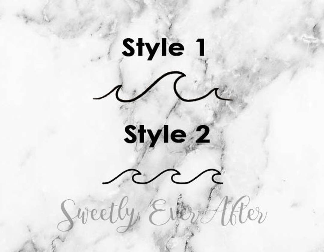 Ocean Wave Decal Sticker Surfing Decal Sticker Beach - Etsy