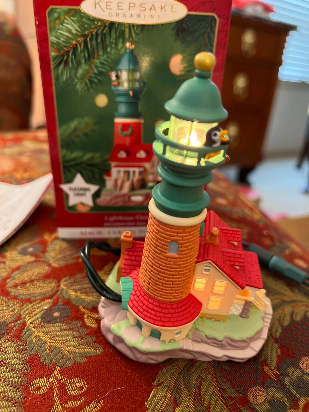 Hallmark Keepsake Magic Ornament Lighted Lighthouse Greetings 2001 - Etsy
