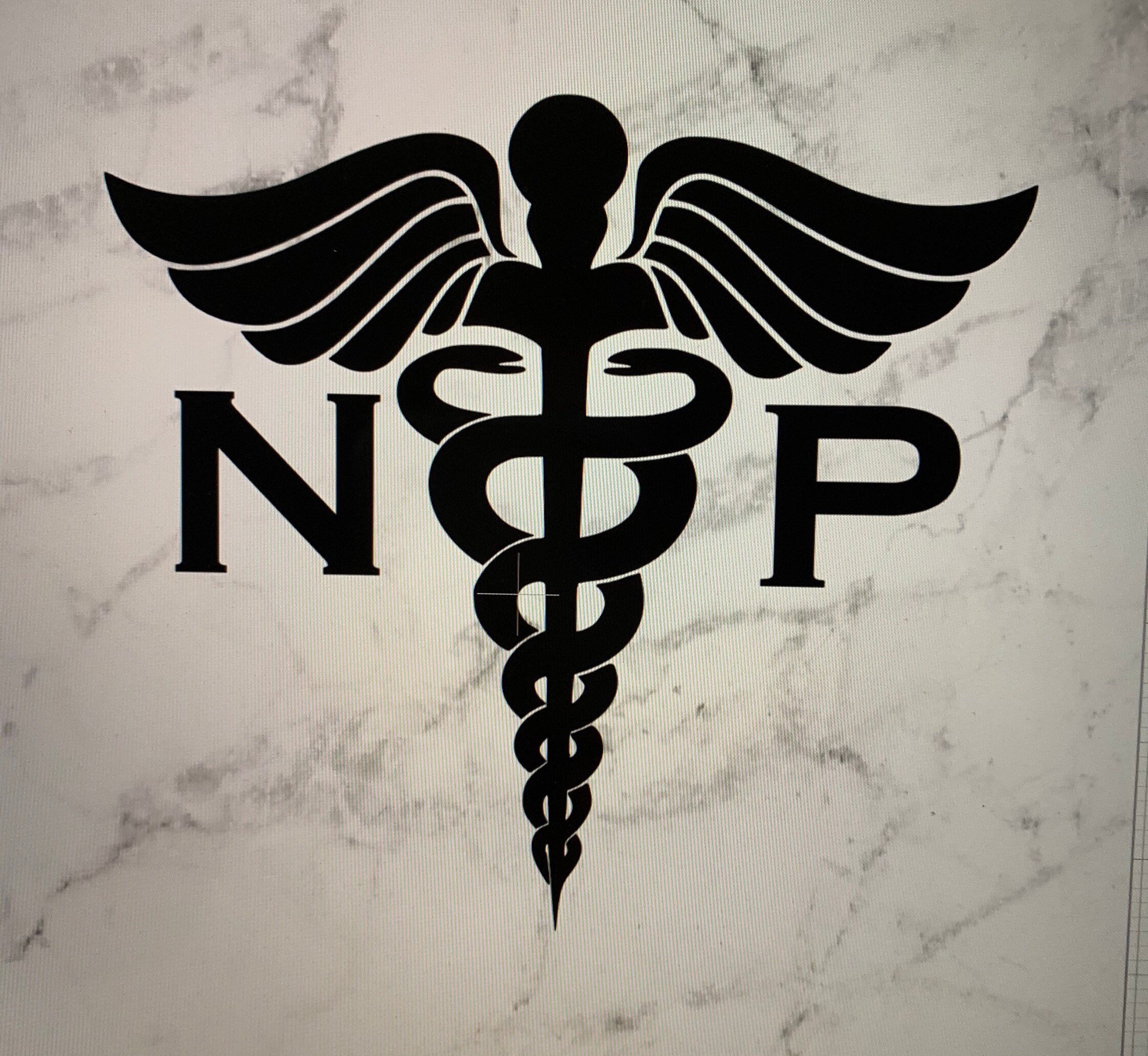 Medical NP Nurse Practitioner Medical Caduceus Vinyl Decal - Etsy.de