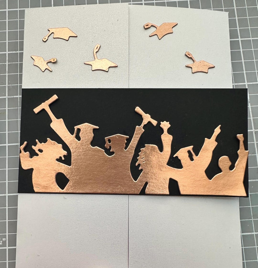 Personalized Hand Made Graduation Card With Foil Card Stock ...