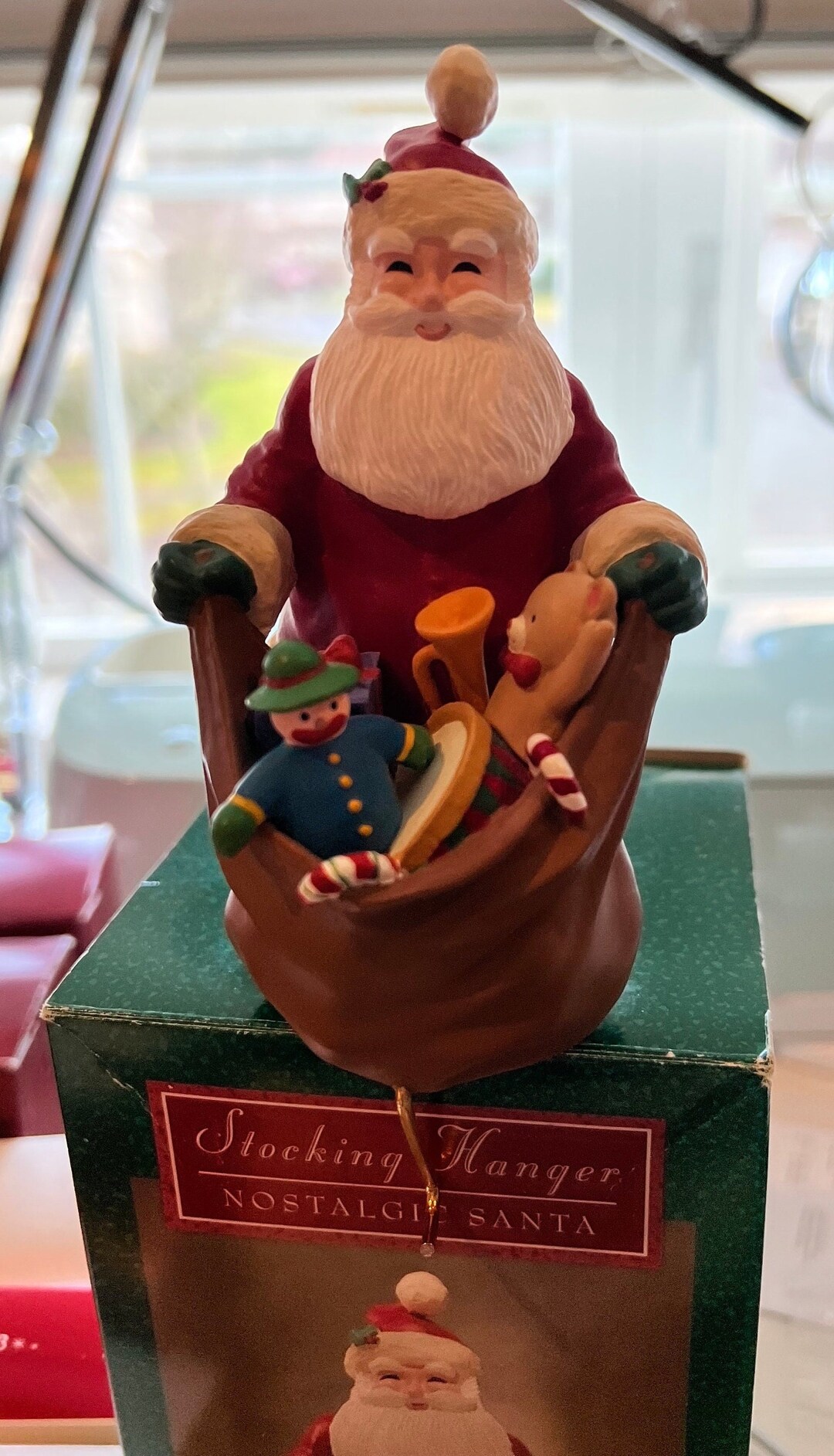 Hallmark Stocking Hanger Santa Claus With Bag of Toys - Etsy