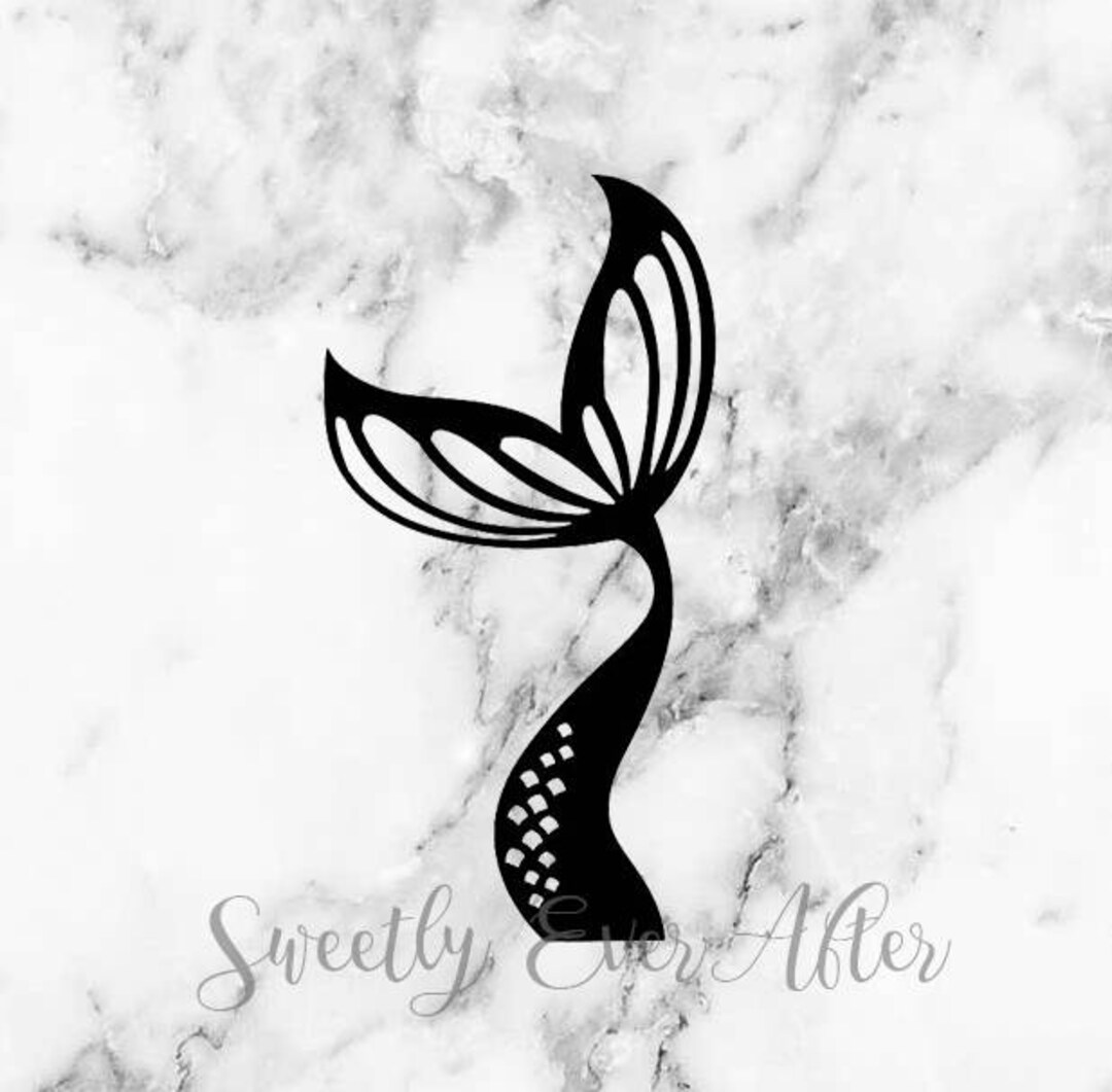 Mermaid Tail Decal Sticker Ariel Decal Laptop Sticker - Etsy