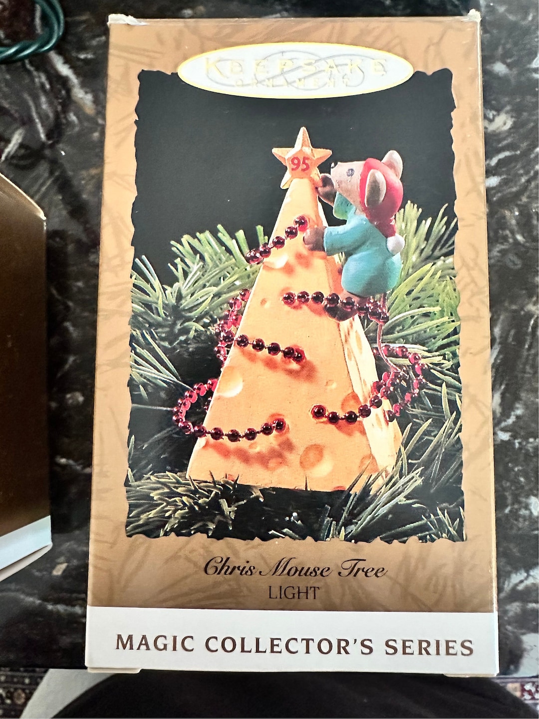 Hallmark Keepsake Magic Christmas Ornament Lighted Chris Mouse Tree ...