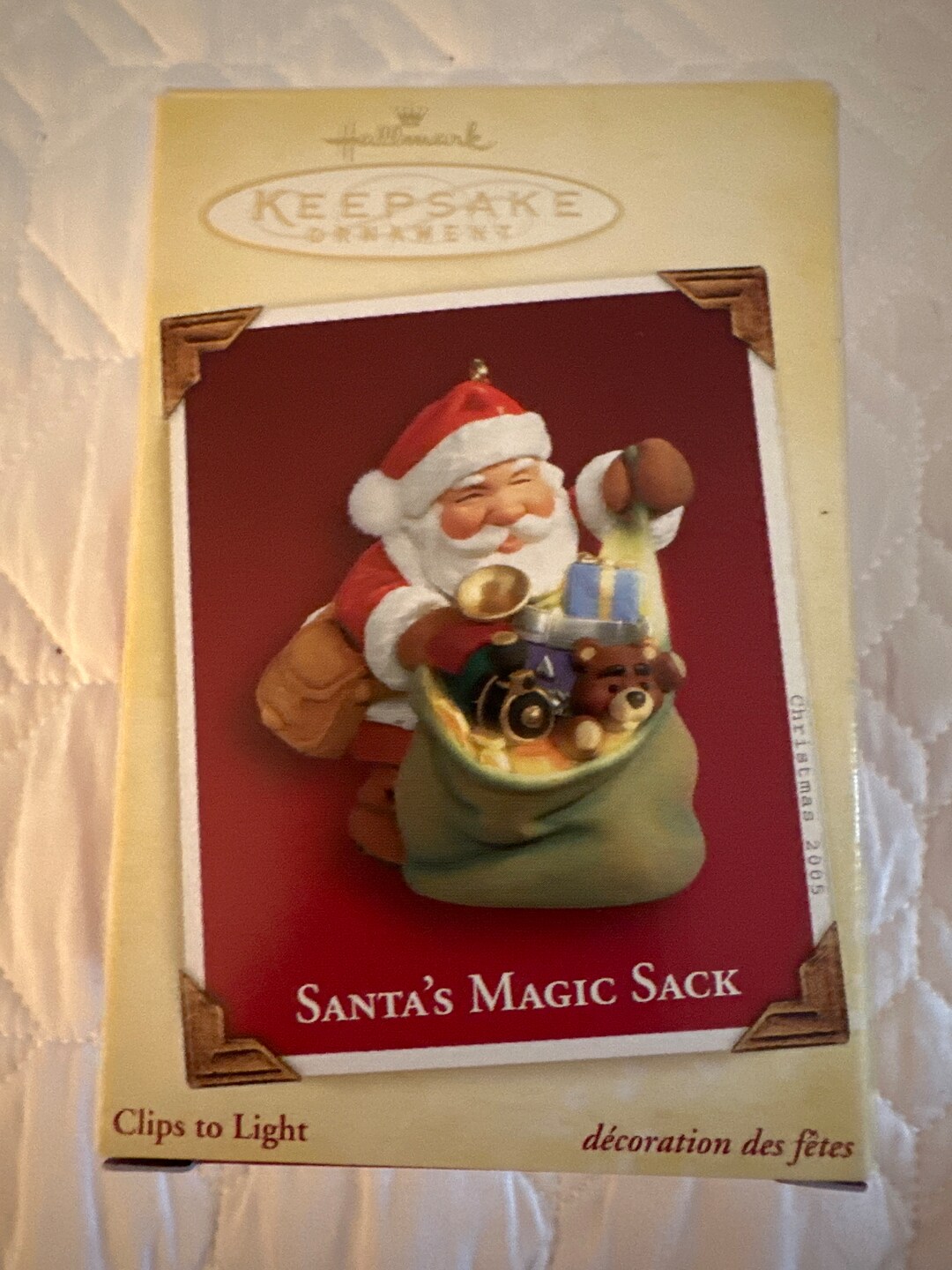 Hallmark Keepsake Collectible Ornament Santas Magic Sack 2005 Clips to ...
