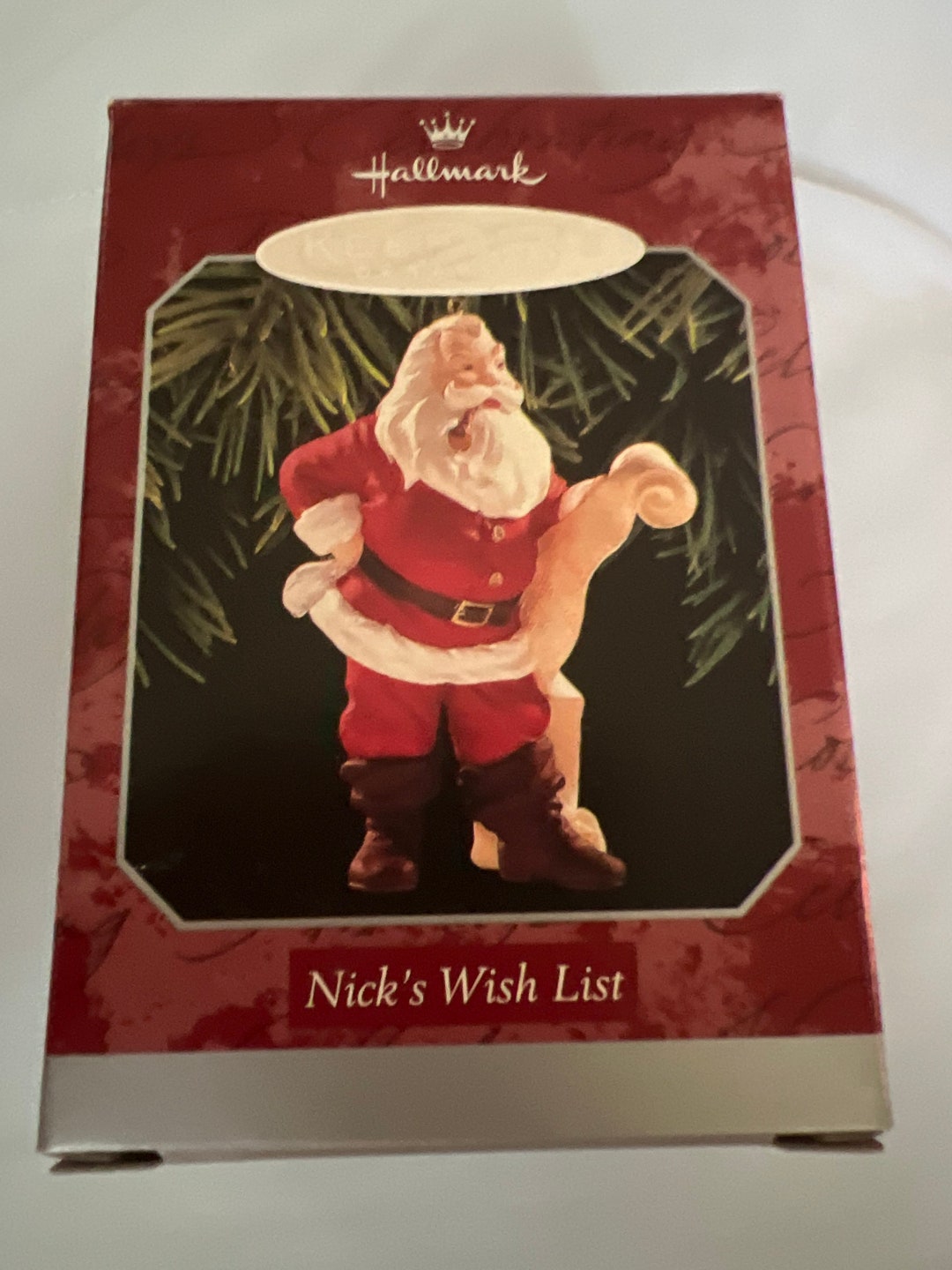 Hallmark Keepsake Ornament Nicks Wish List 1998 Santa - Etsy