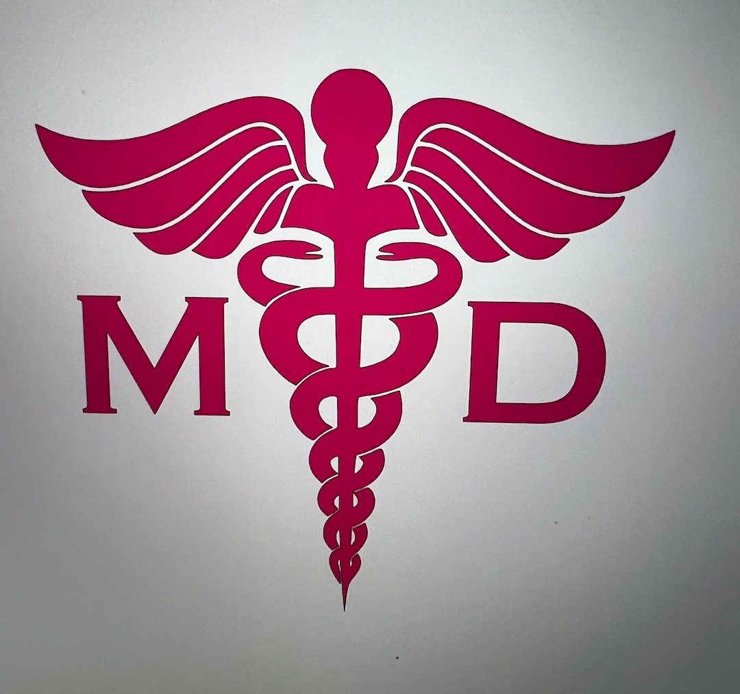 Medical MD Physician Medical Caduceus Decal Sticker Laptop Sticker Car ...