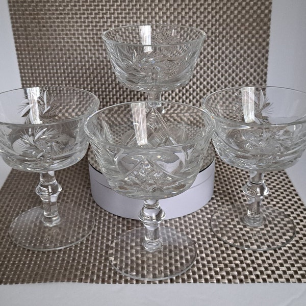 Pinwheel Crystal Glasses - Etsy Canada