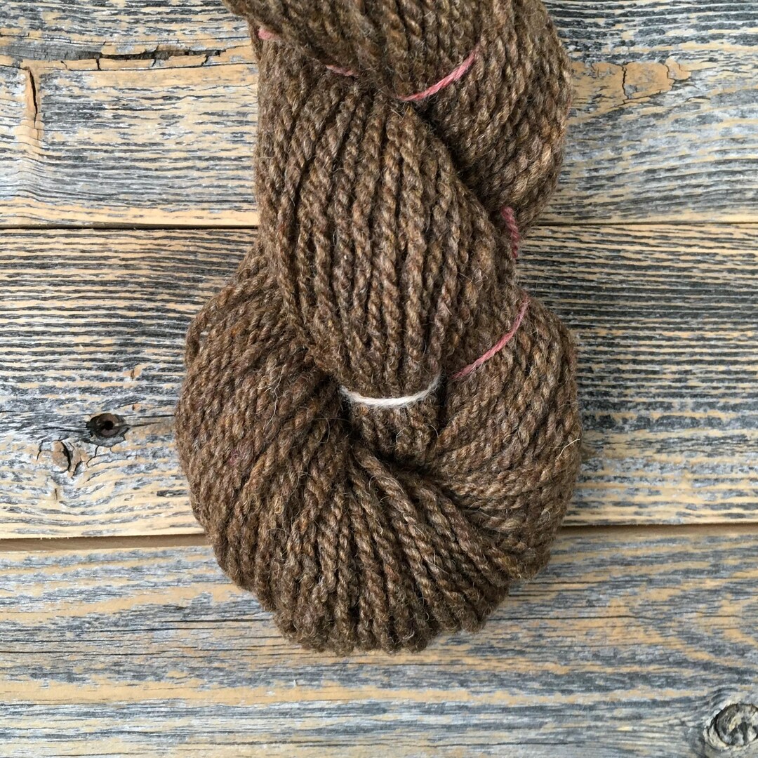 Hand Spun Worsted Yarn - Soft Wool - Brown - Aran Weight - 4.8 Oz - Etsy