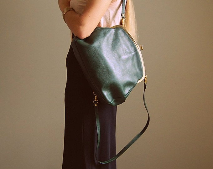 The French Kiss Lock Backpack...vintage Didier Lamarthe Made in France ...