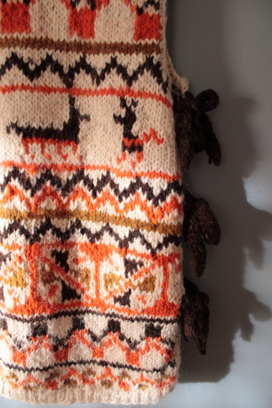 EQUADOR Thick Wool Sweater Vesr - Etsy
