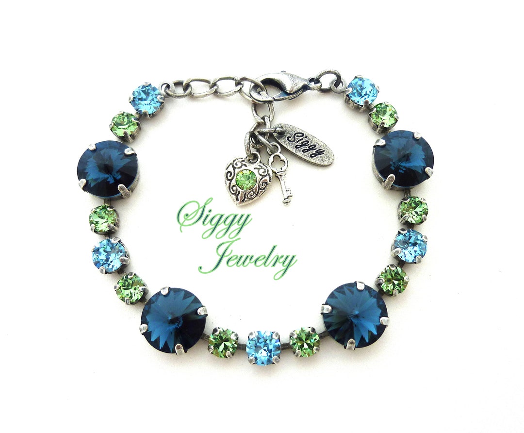 Equilibrium Bracelet Made With Genuine Austrian Crystals, Mix of ...