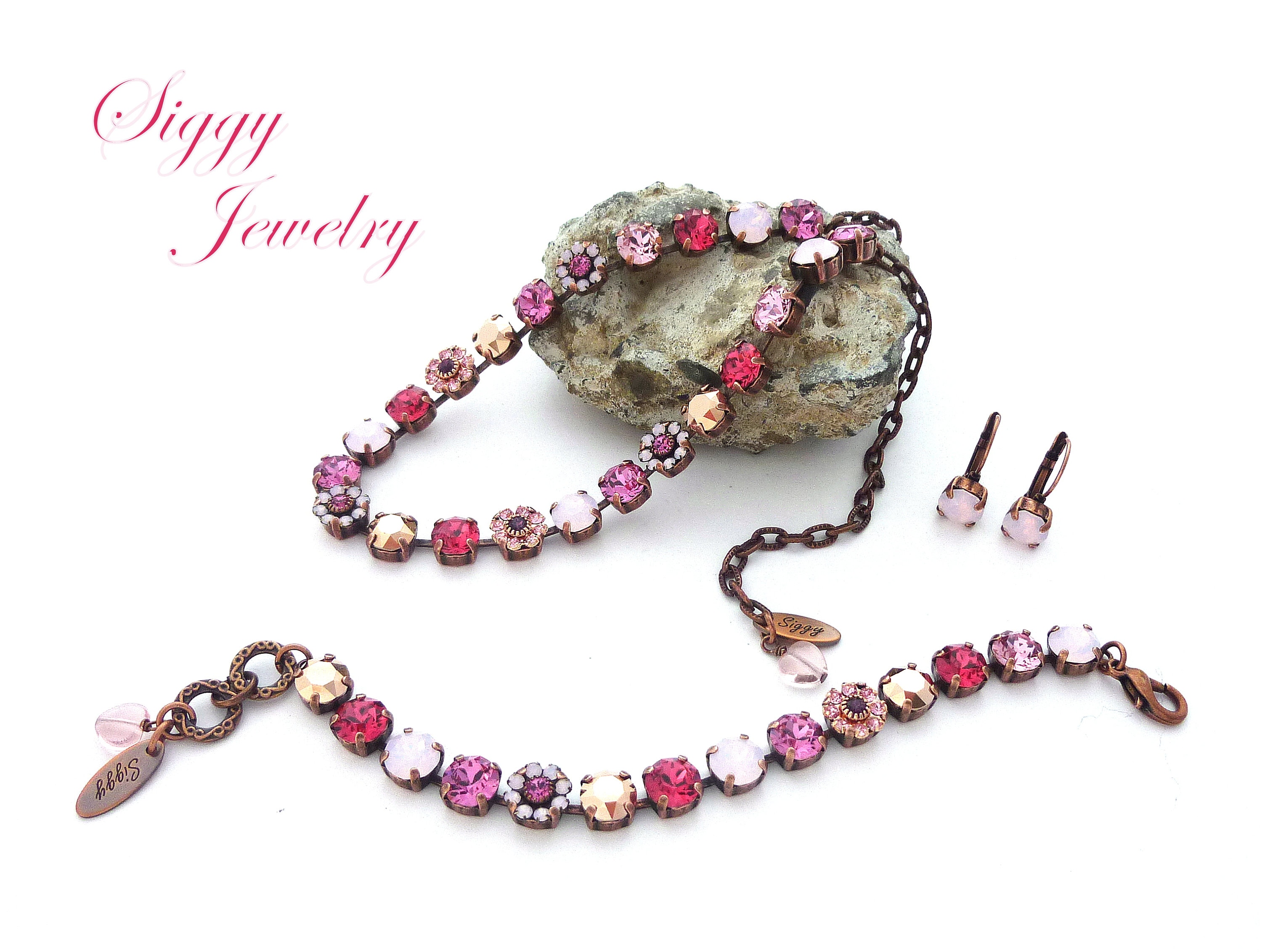 Crystal Chaton Necklace Made With 8mm Genuine Swarovski® | Etsy