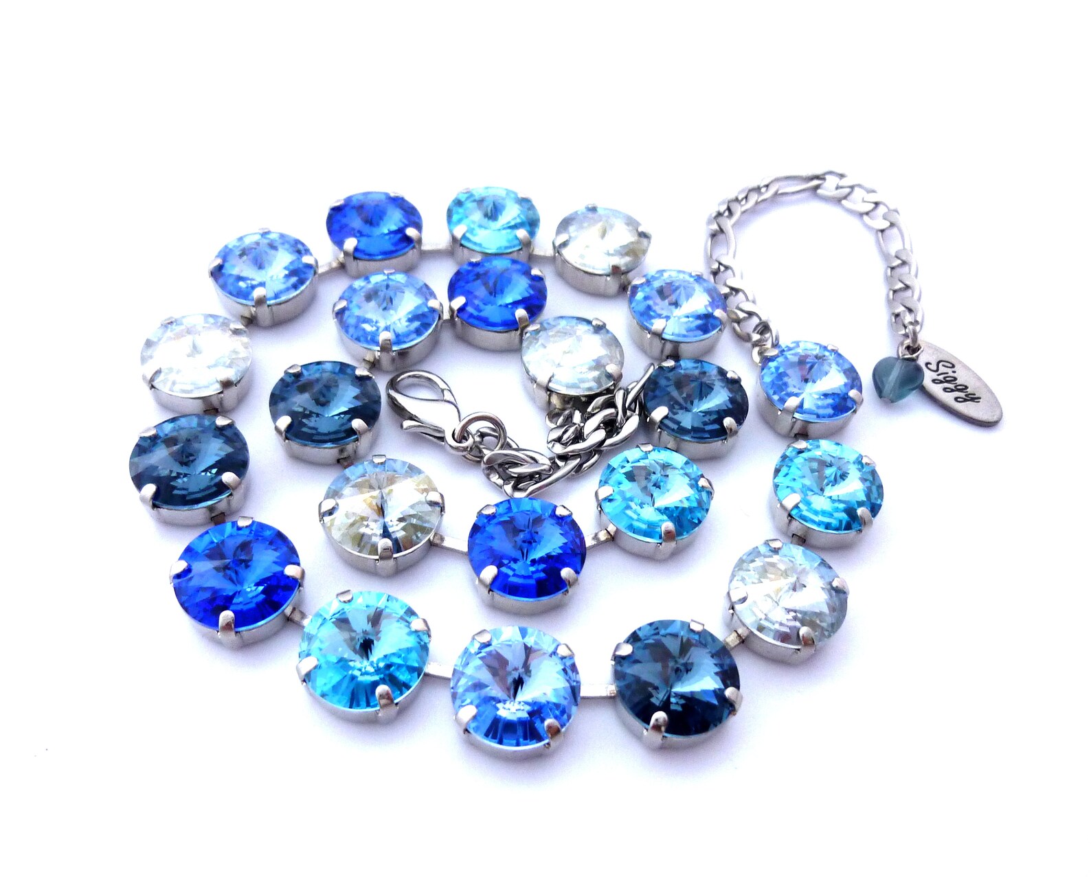 Genuine Austrian Crystal Necklace And/or Bracelet, 12mm Multi Shades of ...