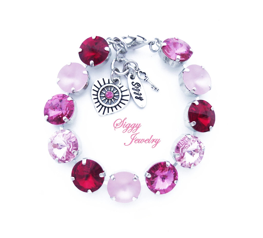 Austrian Crystal Stacking Bracelet, Necklace or Set, Multi Shades of ...