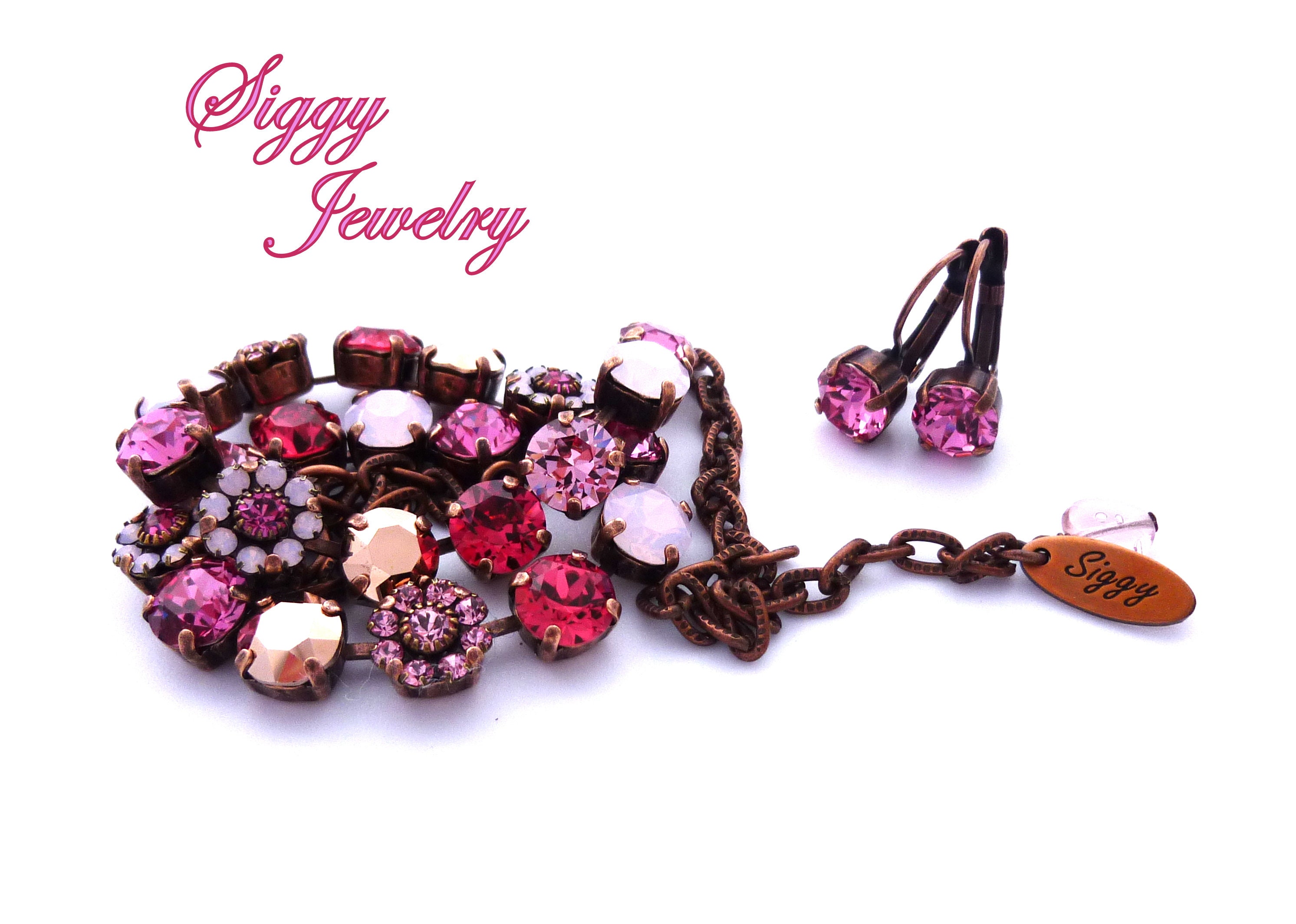 Crystal Chaton Necklace Made With 8mm Genuine Swarovski® | Etsy