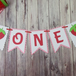 Berry Sweet Birthday Strawberry Banner Strawberry Party Strawberry ...
