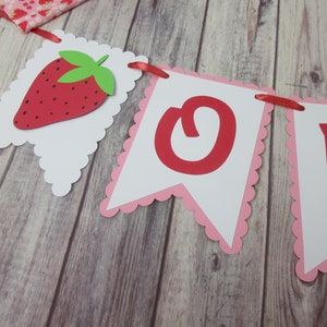Berry Sweet Birthday Strawberry Banner Strawberry Party Strawberry ...