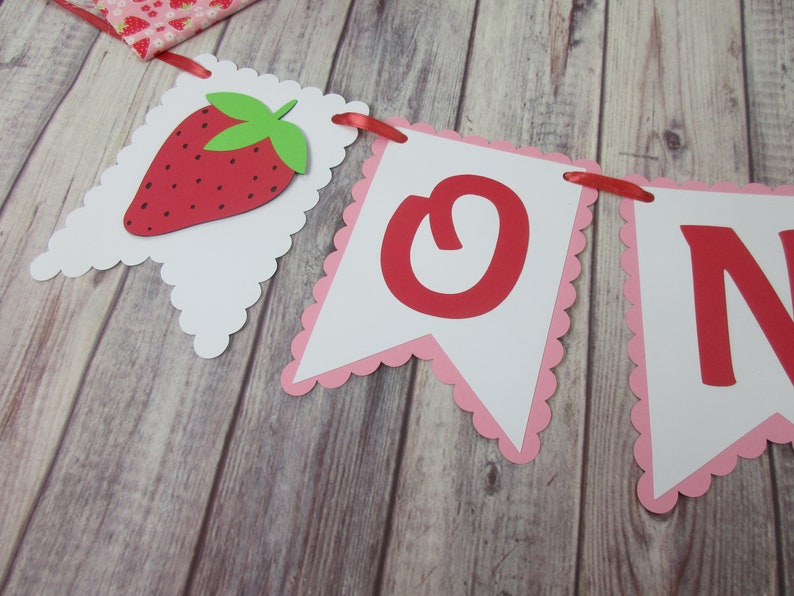 Berry Sweet Birthday Strawberry Banner Strawberry Party - Etsy