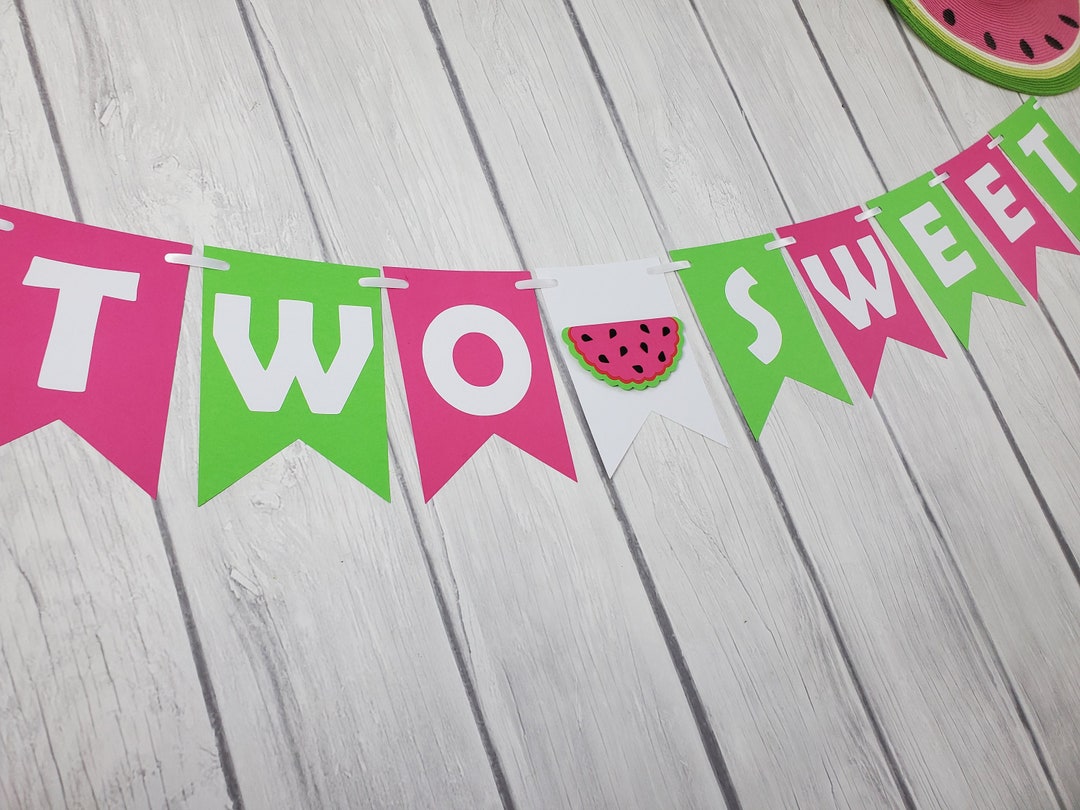 Watermelon Banner Watermelon Party Summer Decor Watermelon Birthday ...