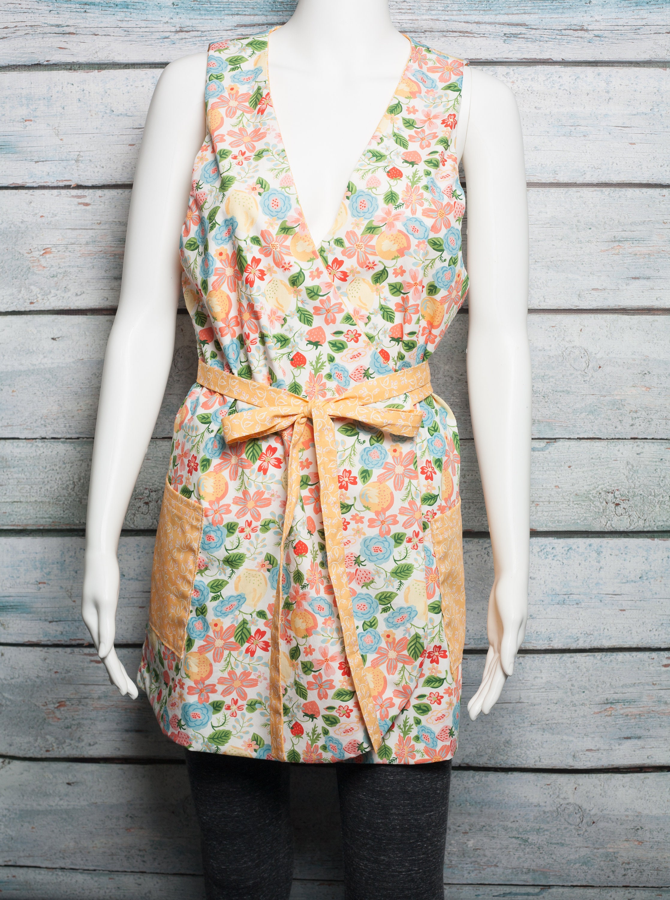 Retro Full Apron Organic Cotton Women's Size Medium - Etsy