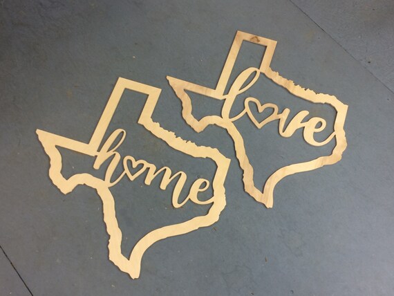 Texas State Outline With Word Home and Love SVG Vector File - Etsy