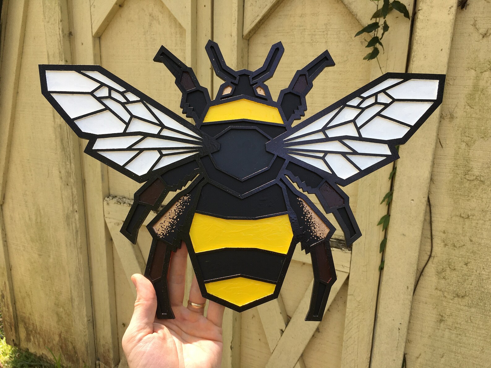 Geometric Bumblebee SVG Vector File Wall Decor Art File for - Etsy