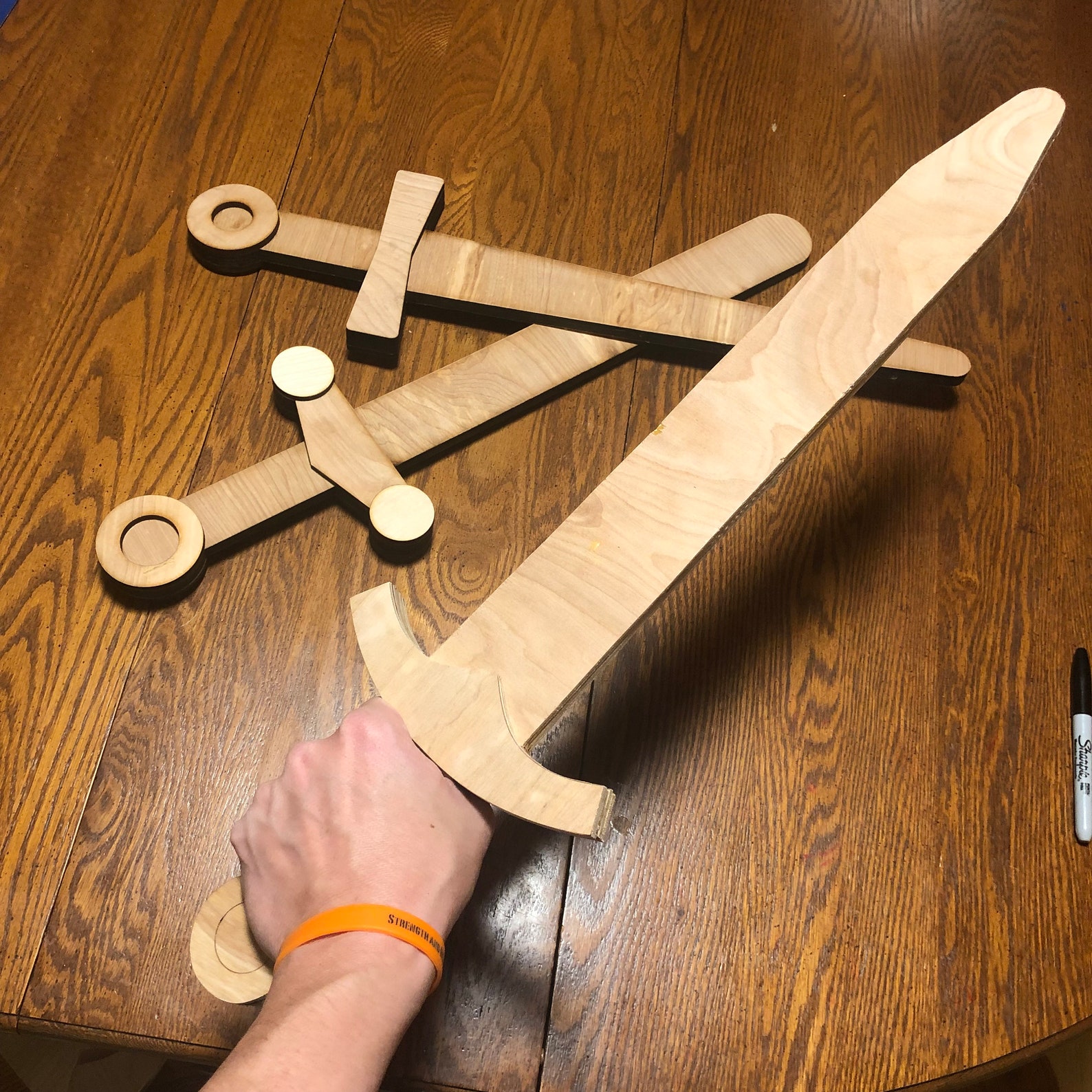 Sword Pattern Outline .svg File for Laser Cutting and Woodworking Party ...