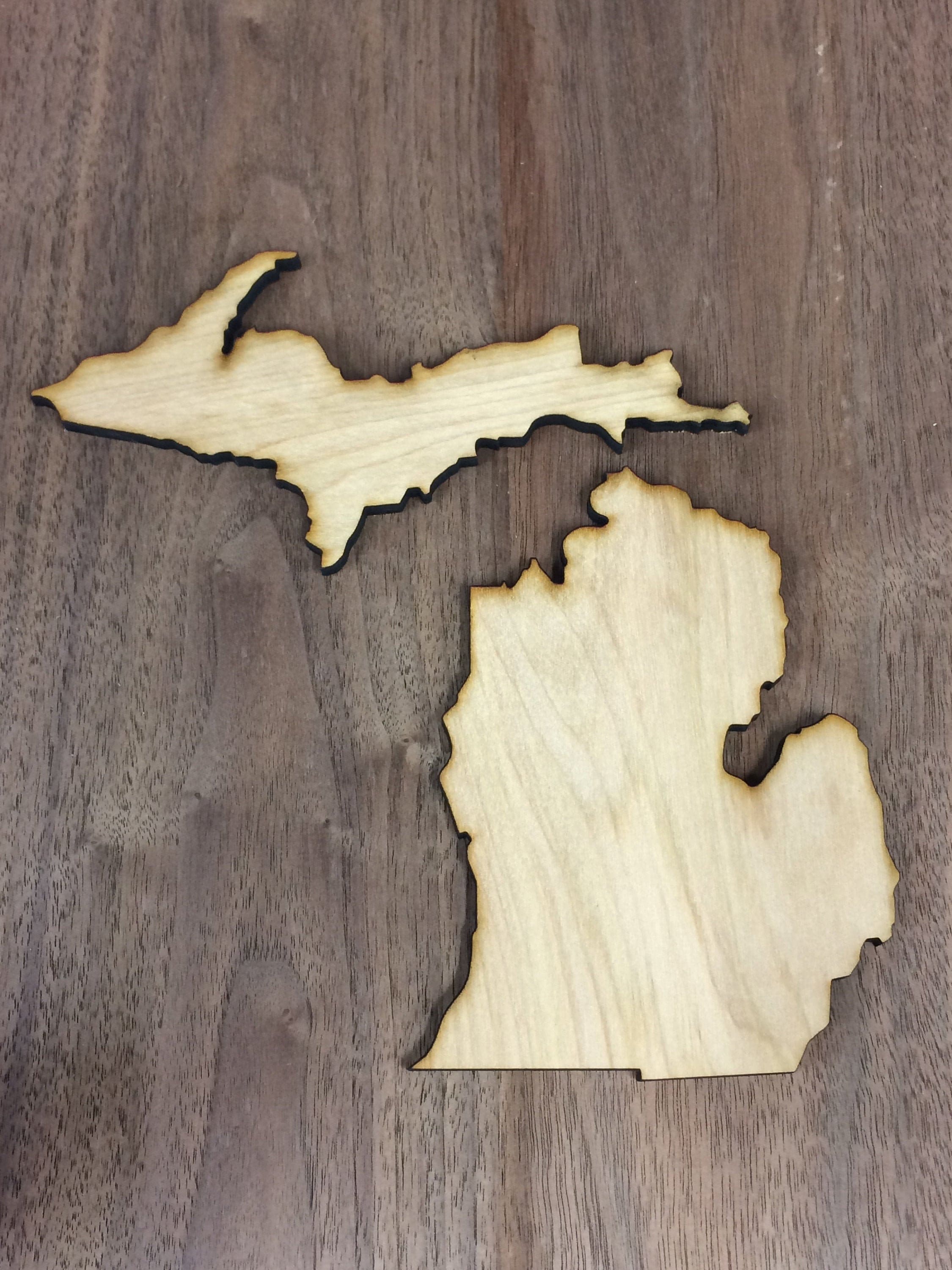 Michigan State Outline SVG Vector File | Etsy